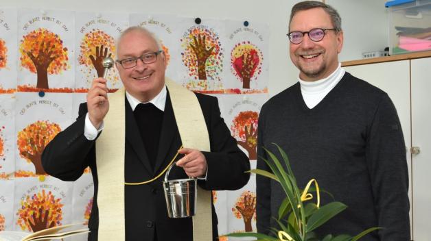 Freude über gelungenen Neubau an der Schule in