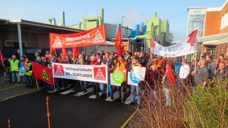 24-Stunden-Streik am Donnerstag bei KS Gleitlager in