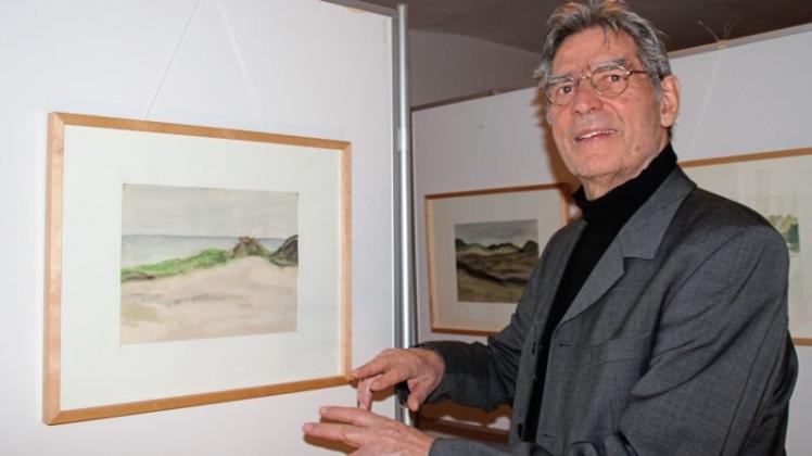 Sigmund Strecker als Aquarellist in