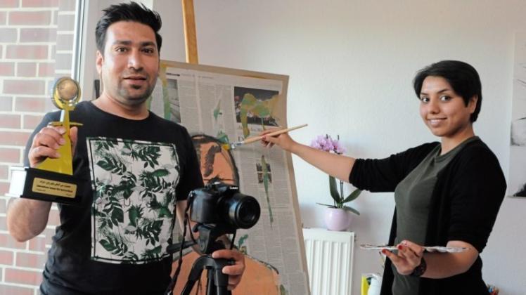 Geflüchtete Künstler leben in