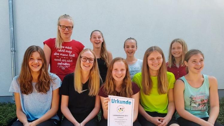 Schwimmerinnen des Windthorst-Gymnasiums Meppen