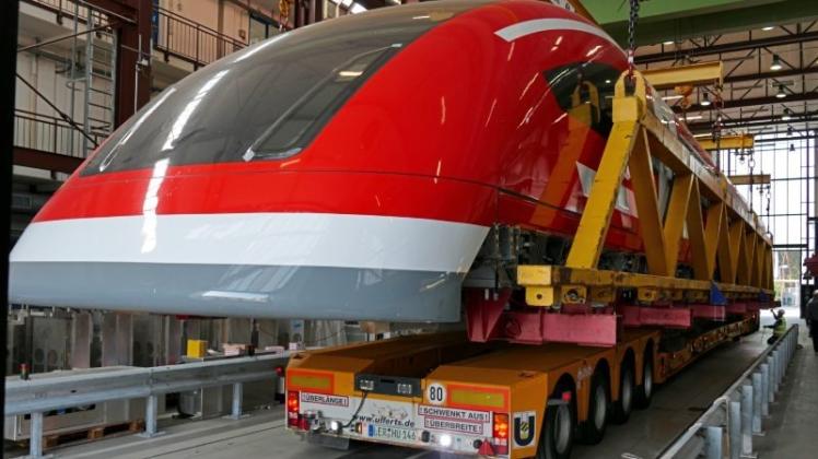 Transrapid wird in Lathen für letzte Reise