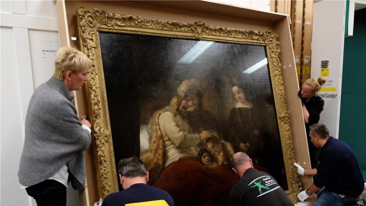 Computer malt Rembrandt-Porträt fast wie