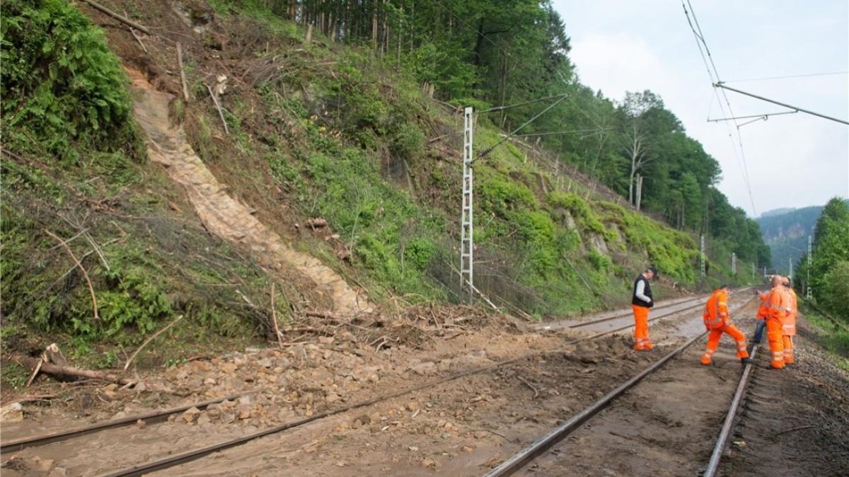 Erdrutsch blockiert Bahnstrecke | NOZ