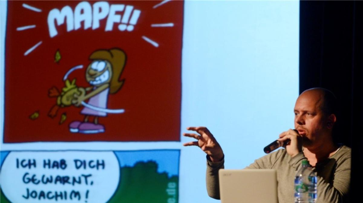 Ralph Ruthe am 5. November in der