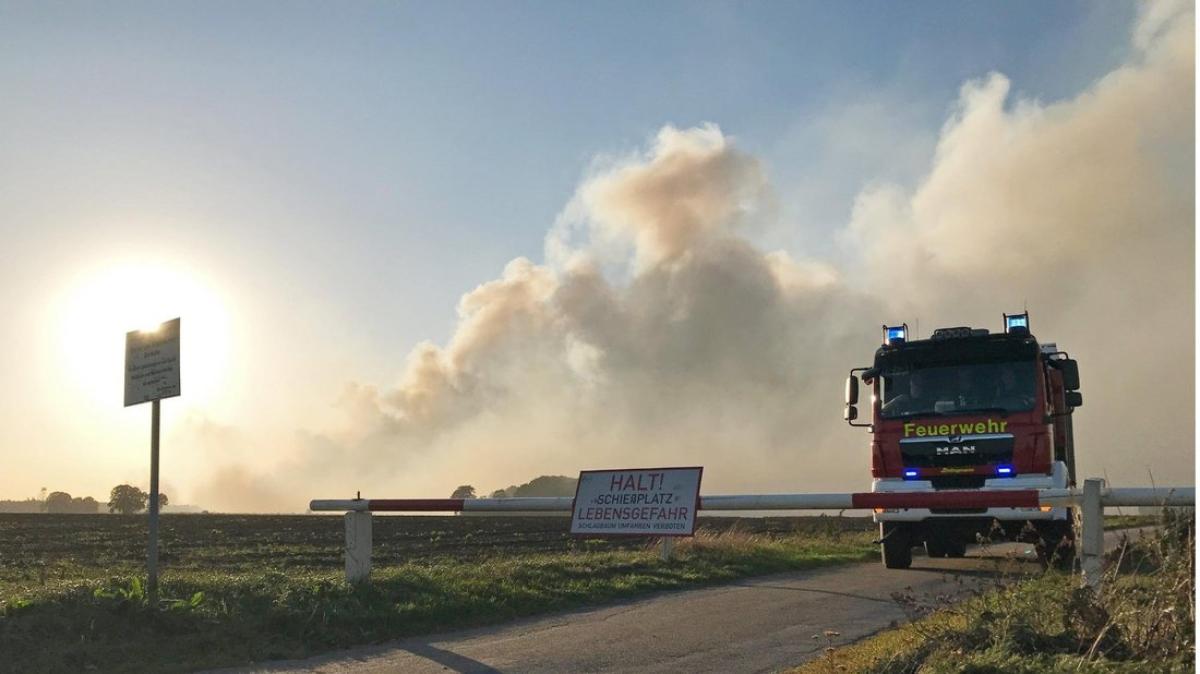 Kreisfeuerwehrbereitschaften unterstützen beim Brand in Meppen