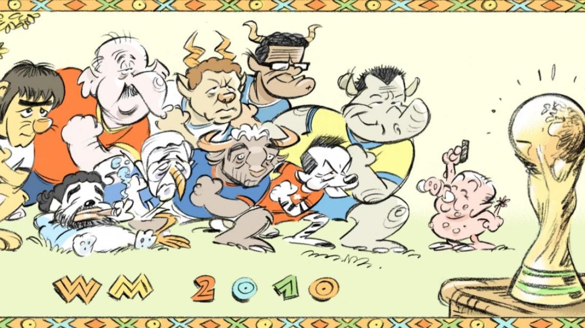 Das waren die zehn lustigsten Comics zur WM 2010 in Südafrika