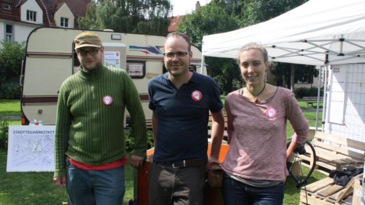 Warum steht ein Wohnwagen auf dem Hoffmeyerplatz in