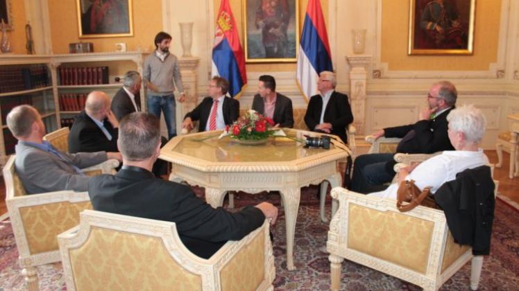 Bersenbrücker treffen Abgeordneten Milan