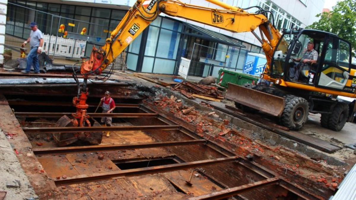Delmenhorster City-Baustelle legt Blick auf Delme