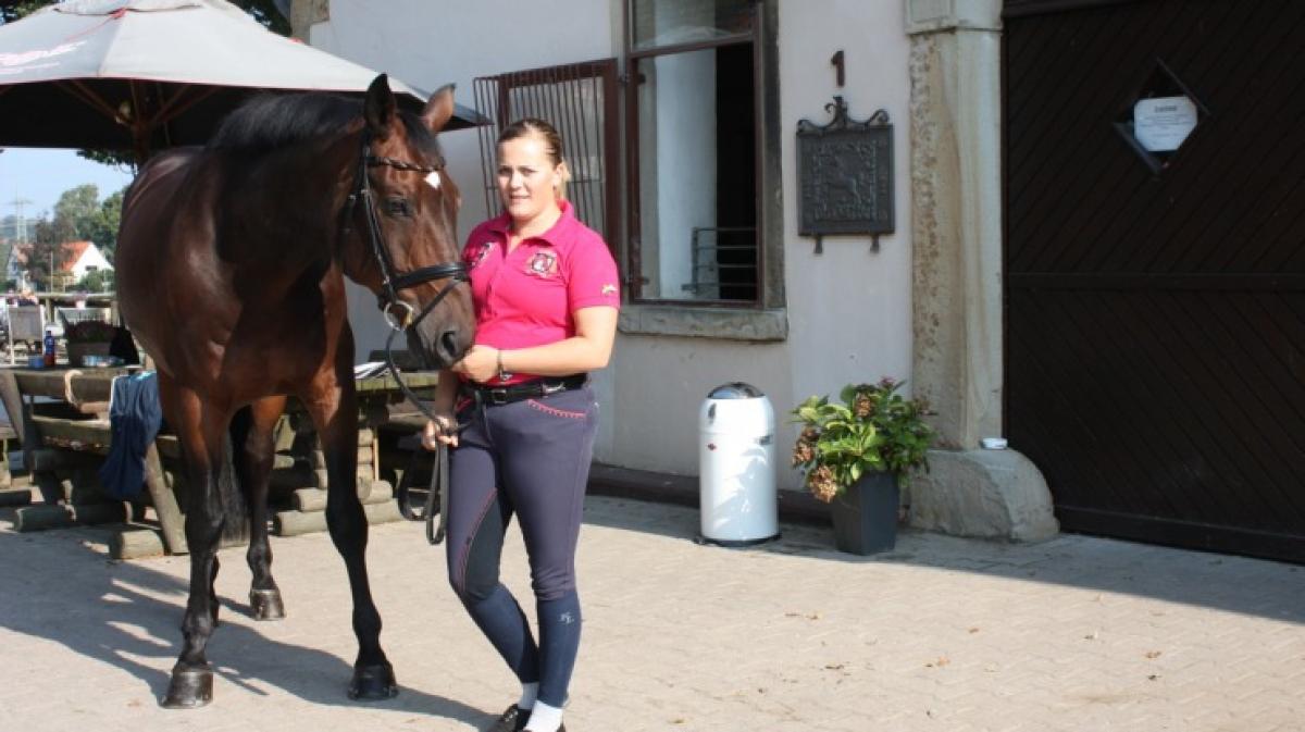 Reitsportlerin aus Lotte trotz Handicap