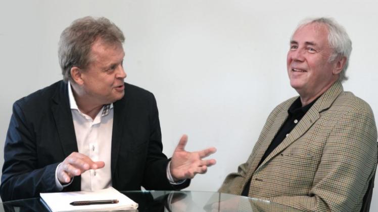 Der neue und der alte Präsident der Uni