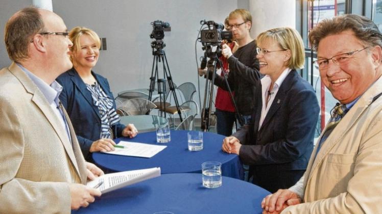 Erstes Rede-Duell vor laufender