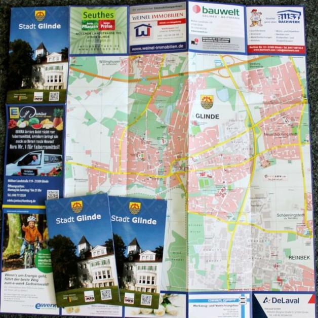 Glinde auf einen Blick – neuer Stadtplan im Taschenformat
