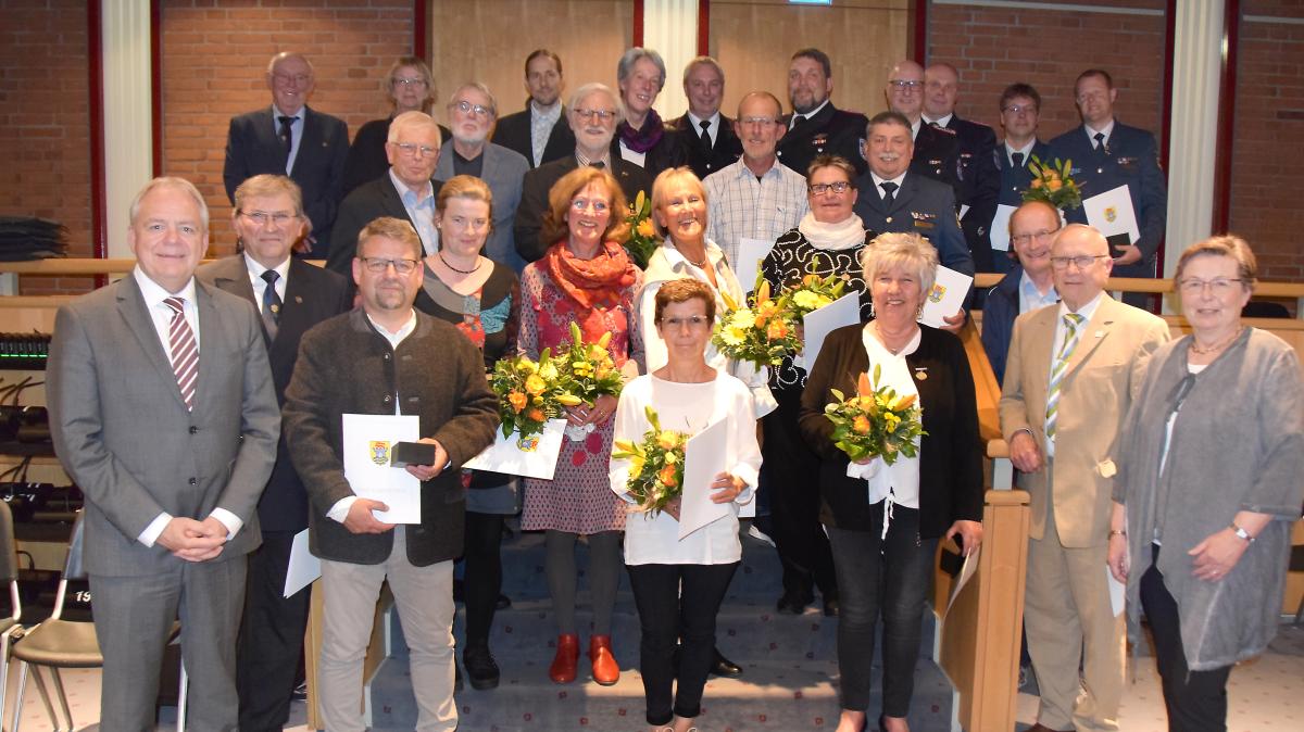Ehrennadel der Stadt Eckernförde für 28 Ehrenamtliche