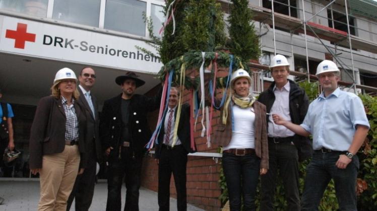 DRK-Seniorenheim Dissen feiert Richtfest für Anbau an der