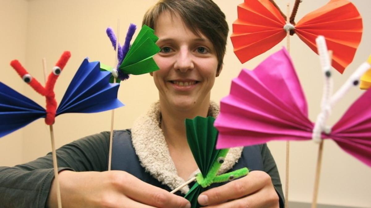 Ergotherapeutin Susanne Schaeffer wirbt im Lotter