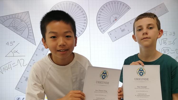 Mathe-Olympiade: Zwei Quickborner Schüler sind die Besten im Land