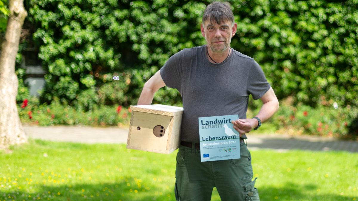 Meller Landwirt Thilo Meyer zu Dielingdorf hilft beim Artenschutz