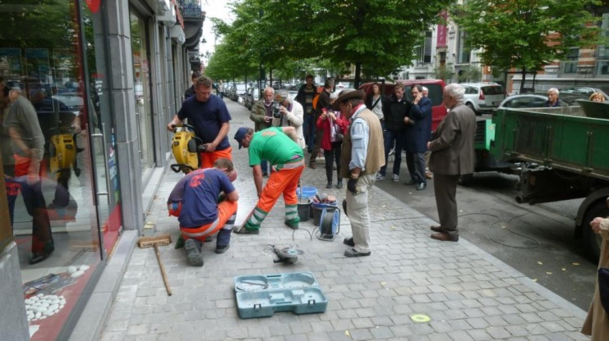 "Stolpersteine" für Felix Nussbaum und Felka Platek