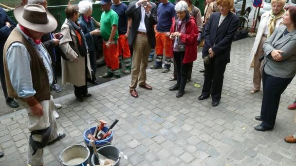 "Stolpersteine" für Felix Nussbaum und Felka Platek