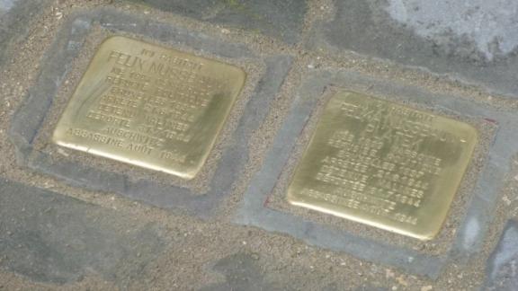 "Stolpersteine" für Felix Nussbaum und Felka Platek
