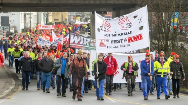 Streik von KME und VW in Osnabrück | NOZ