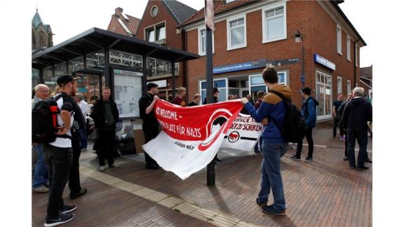 AfD-Kundgebung und Gegendemo in Meppen