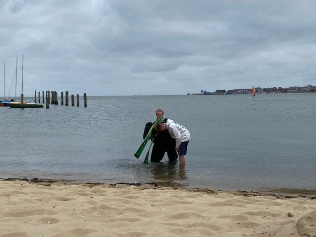 Zum Tauffest 2022 auf Amrum ging es in die Nordsee