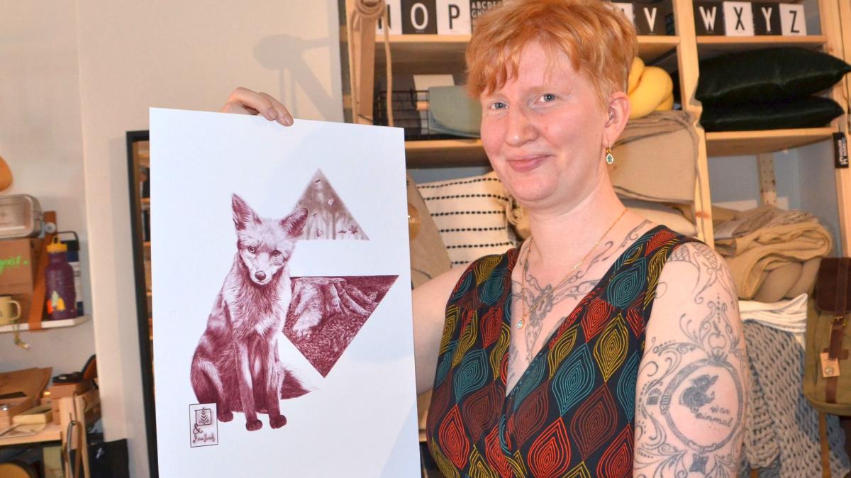 Künstlerin Miriam Gosch aus Wilster verkauft Werke in Itzehoe