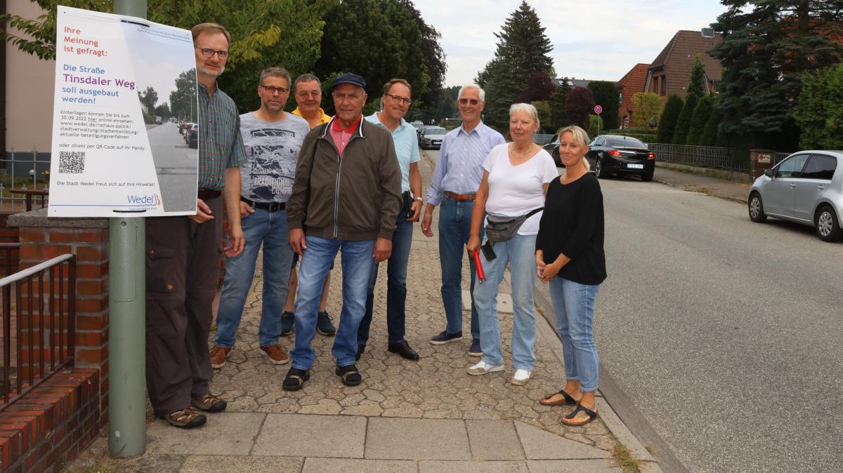 Wedel: Anwohner wollen Parkplätze am Tinsdaler Weg erhalten.