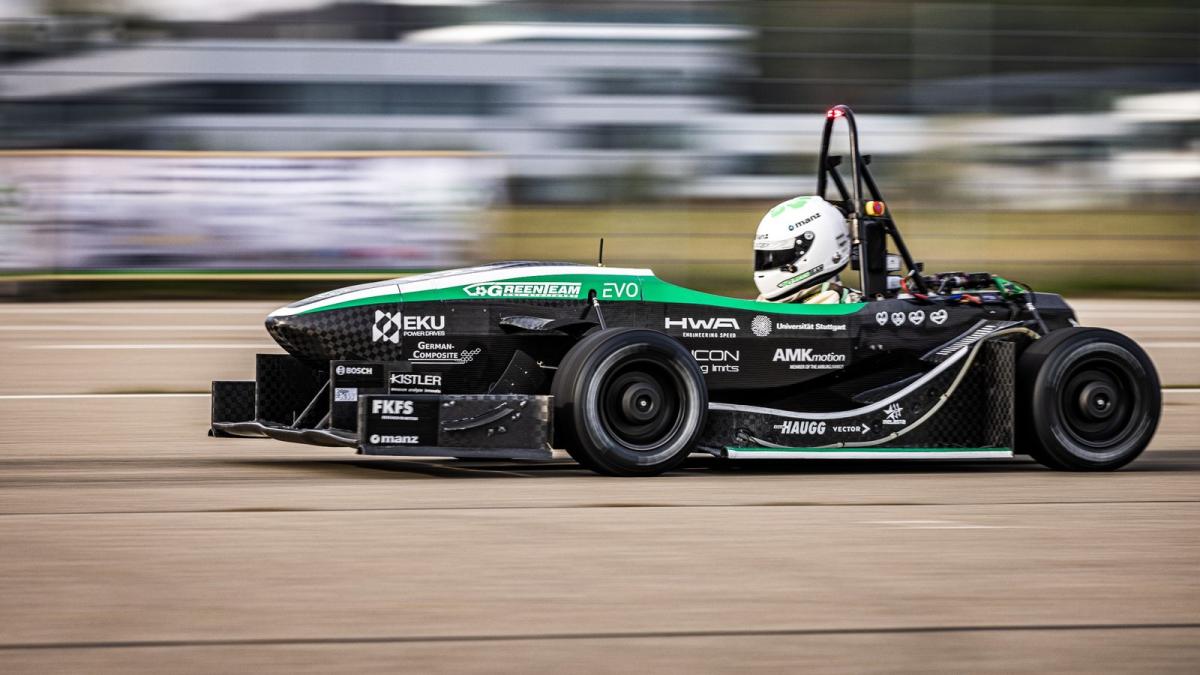 Uni Stuttgart: Elektro-Rennwagen mit Turbo-Start auf Rekord-Jagd | NOZ