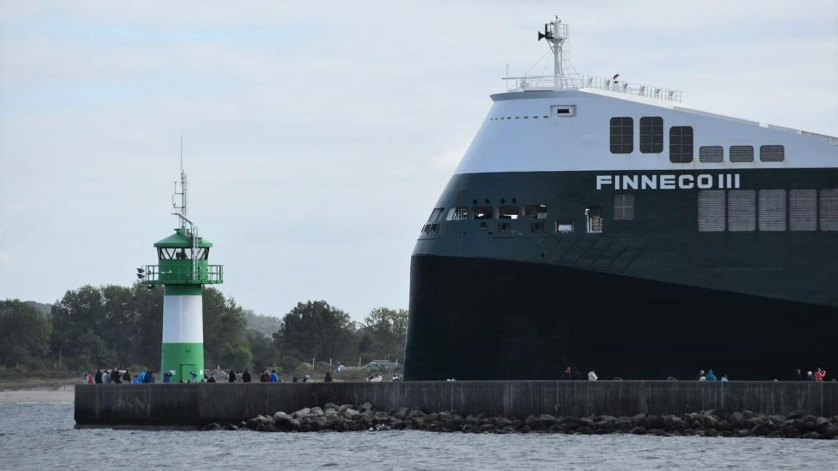 Finneco III: Finnlines‘ Hybrid-Fähre als Hingucker in Travemünde