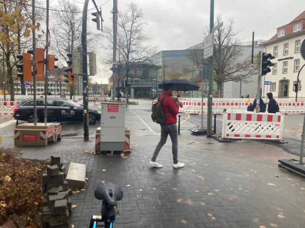 Neuer Graben in Osnabrück nun eine Einbahnstraße