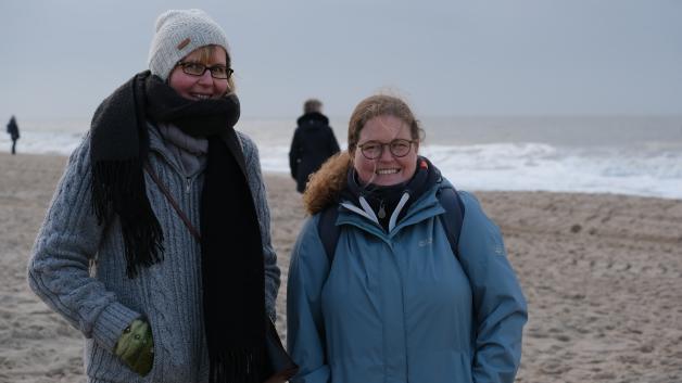 Westerland auf Sylt: Seehund sorgt für staunende Spaziergänger.