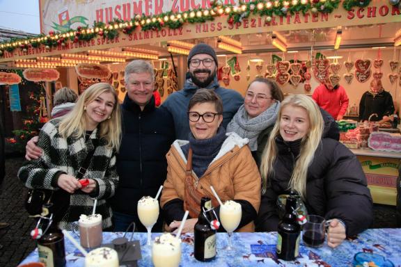 Der Husumer Weihnachtsmarkt ist eröffnet – und sie waren dabei