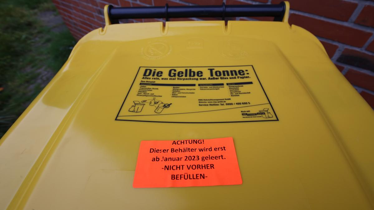 Gelbe Tonnen im Kreis Pinneberg werden erst 2023 getauscht