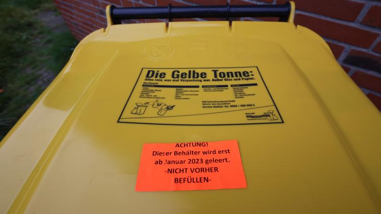 Gelbe Tonnen im Kreis Pinneberg werden erst 2023 getauscht