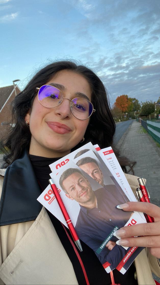 Marwa Mari - mit 17 Jahren im SPD-Ortsvorstand in Delmenhorst