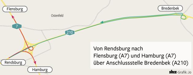 Sperrung A7 Rendsburg