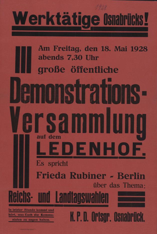 Wahlkampfstrategien von KPD und NSDAP 1928-1933 im Vergleich