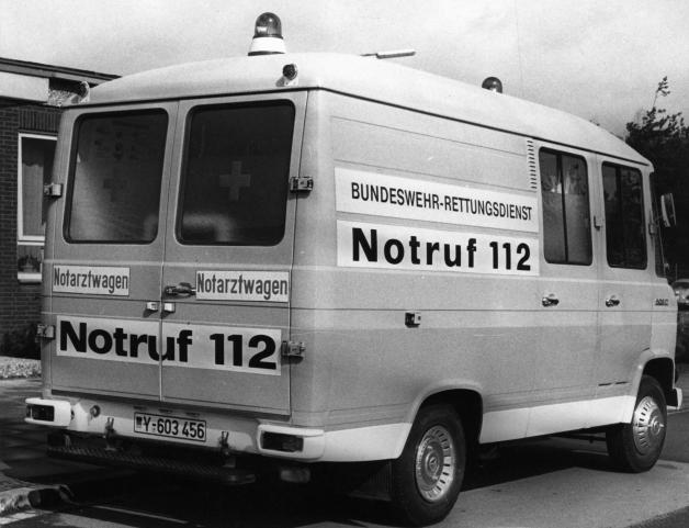 1973 stellte das Militär den ersten Notarztwagen in Osnabrück