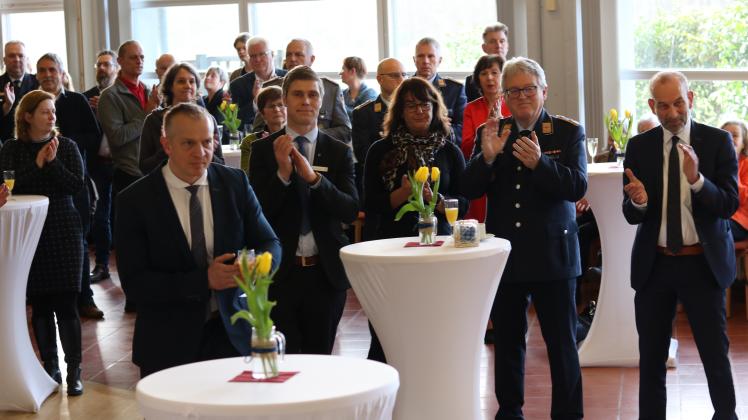 Empfang von Flugabwehrraketengeschwader 1 und Stadt Husum