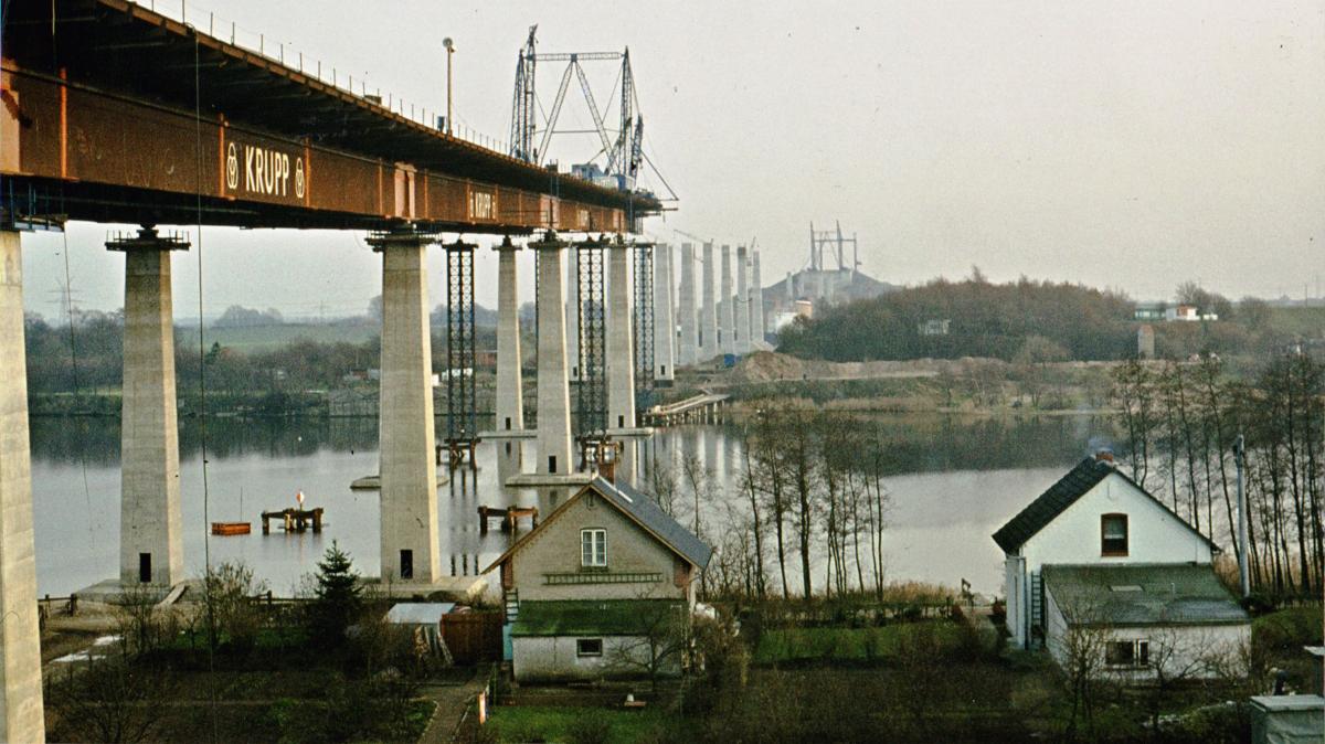 Bildergalerie: Neue Fotos vom Bau der alten Rader Hochbrücke bei Rendsburg
