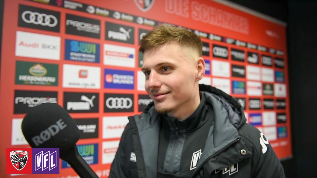 VfL Osnabrück-Stürmer Erik Engelhardt nach dem Sieg gegen Ingolstadt