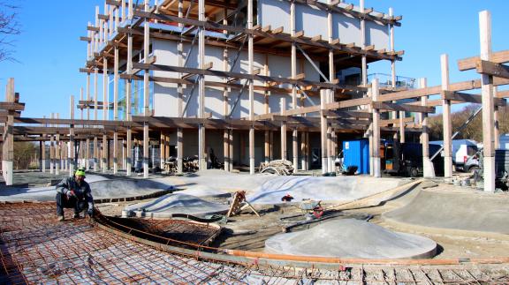 So geht der Bau des Erlebnis-Hus in St. Peter-Ording voran