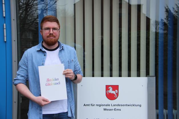 Lars Klahsen aus Lathen: Landesbester Vermessungstechniker 2022