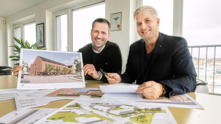 Sven Olsen und Carsten Daus bauen Studentenwohnungen in Flensburg