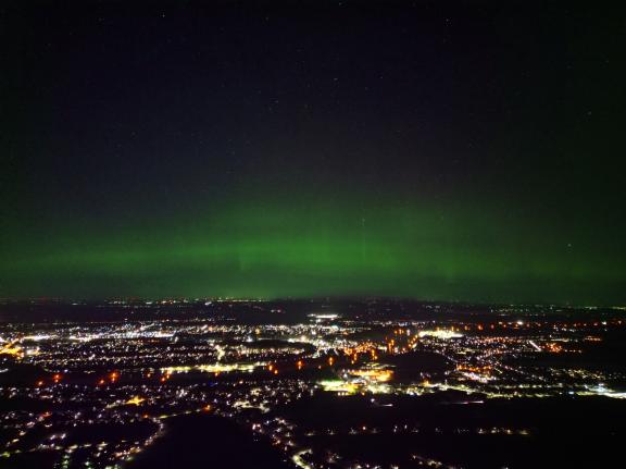 Mit bloßem Auge sichtbar: Polarlichter über Norddeutschland