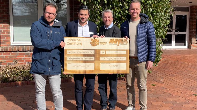 Rellinger Bürgerstiftung erhält Geld von Firma Meyer
